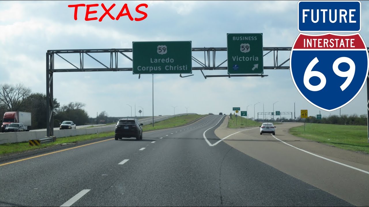 FUTURE Interstate 69 Corridor - Texas southbound - YouTube