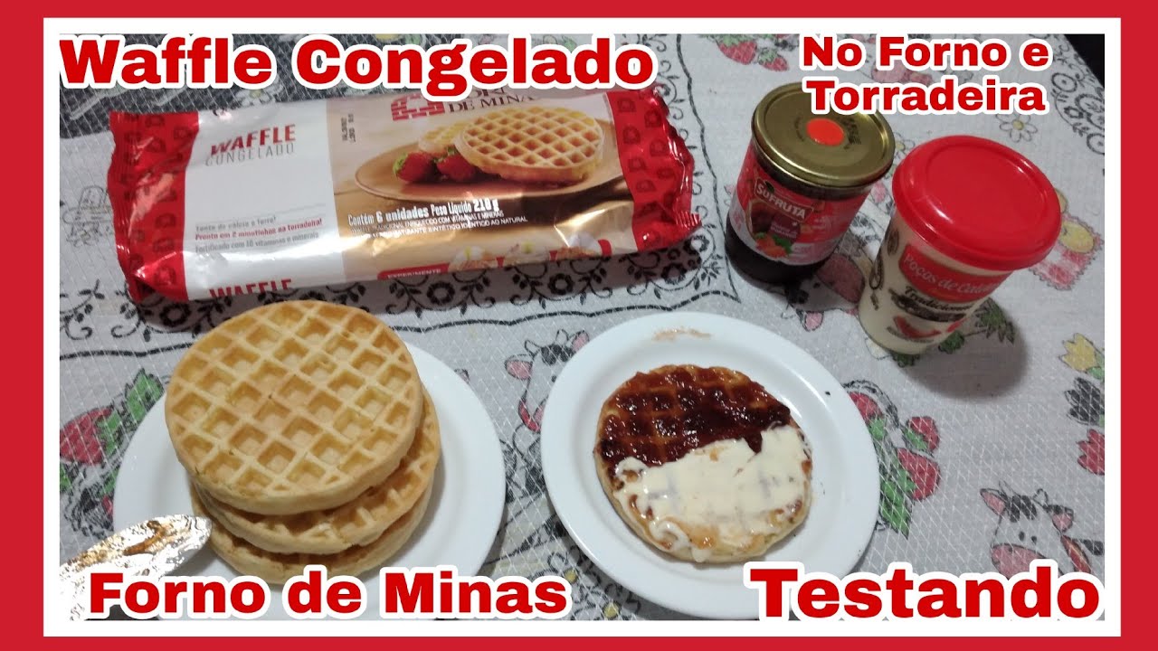 WAFFLE CONGELADO FORNO DE MINAS - YouTube