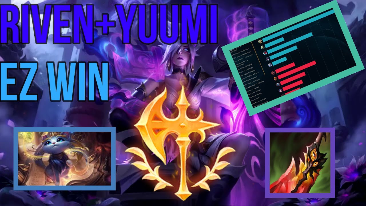 CARREA A TODO TU TEAM SOLO CON AYUDA DE YUUMI. Riven vs Darius. - YouTube