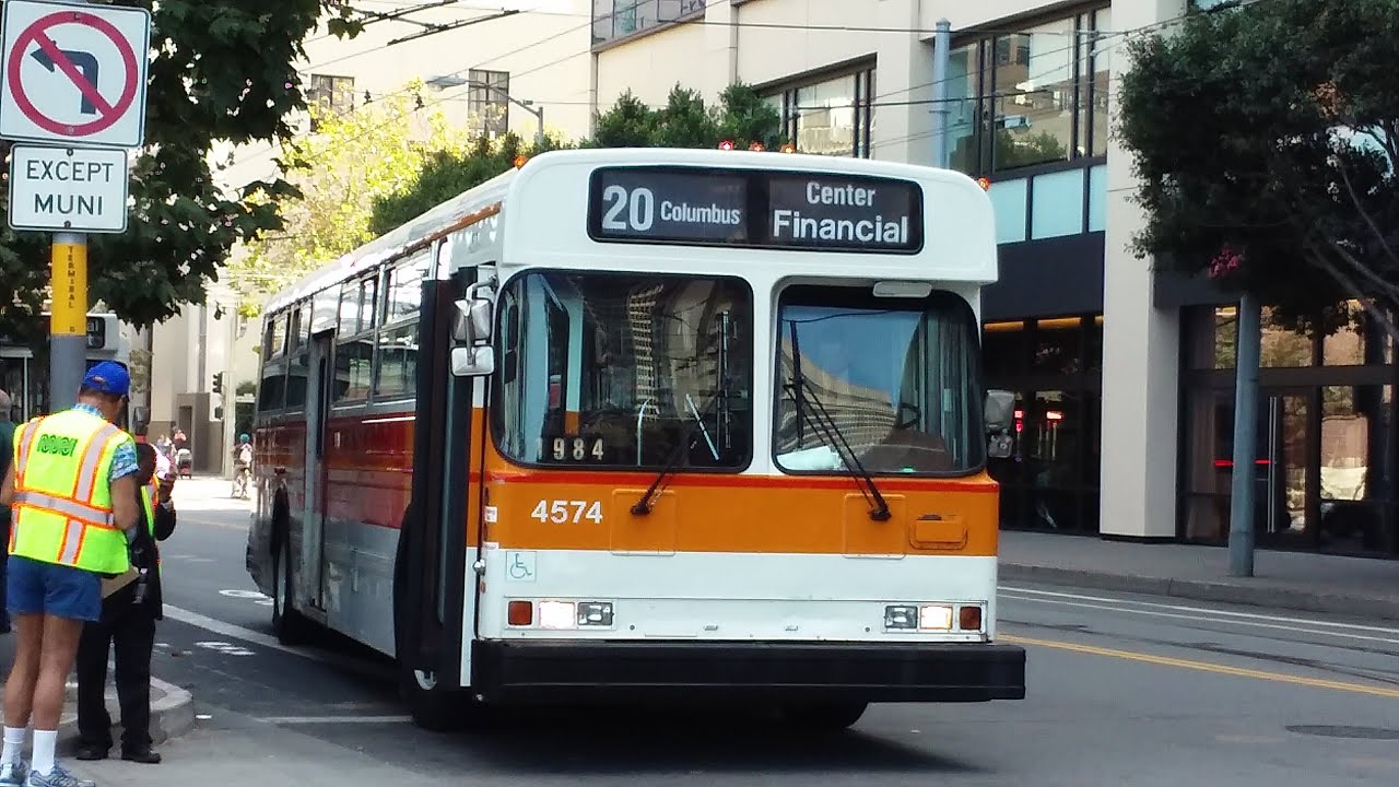 SF Muni 1984 Flyer D901 #4574 at Muni Heritage Weekend 2017 - YouTube