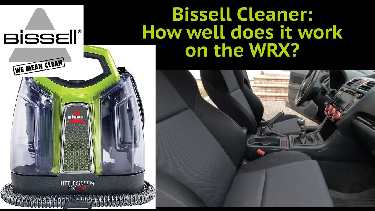 Subaru WRX Bissell Seat Cleaning and Shampoo - YouTube