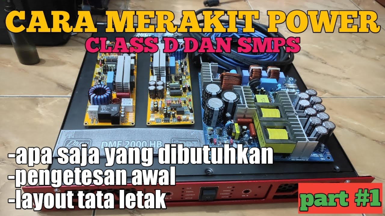 Build a high power amplifier Class D clear and powerfull PART#1 - YouTube