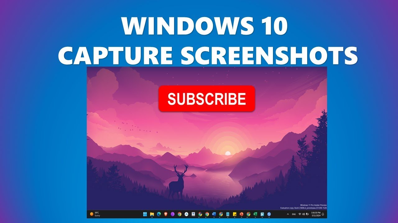 Take Scrolling Screenshot in Windows 10 | Capture Screen shot - YouTube
