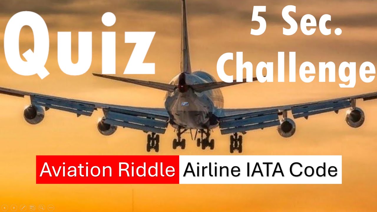 Can You Guess the Airline from Their IATA Code? | Aviation Riddle ...