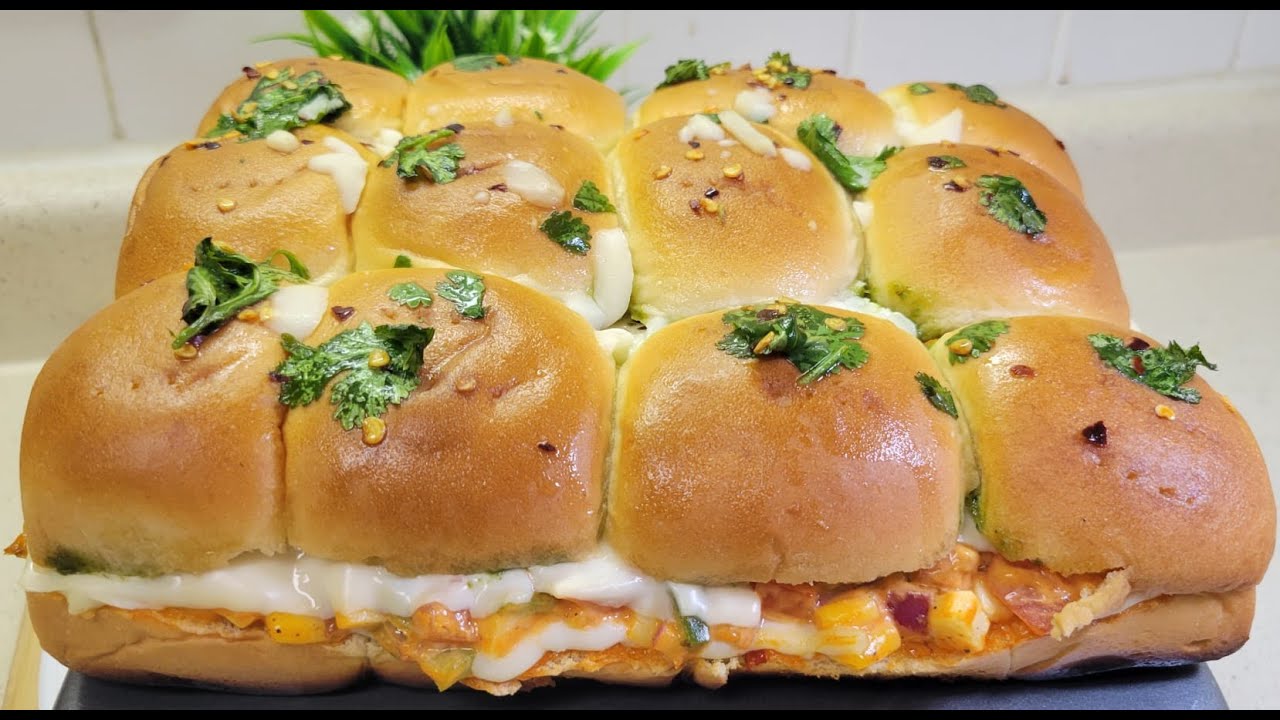 Paneer Sliders Recipe | viral | Vegetarian Creamy Sliders in 10 Minutes ...