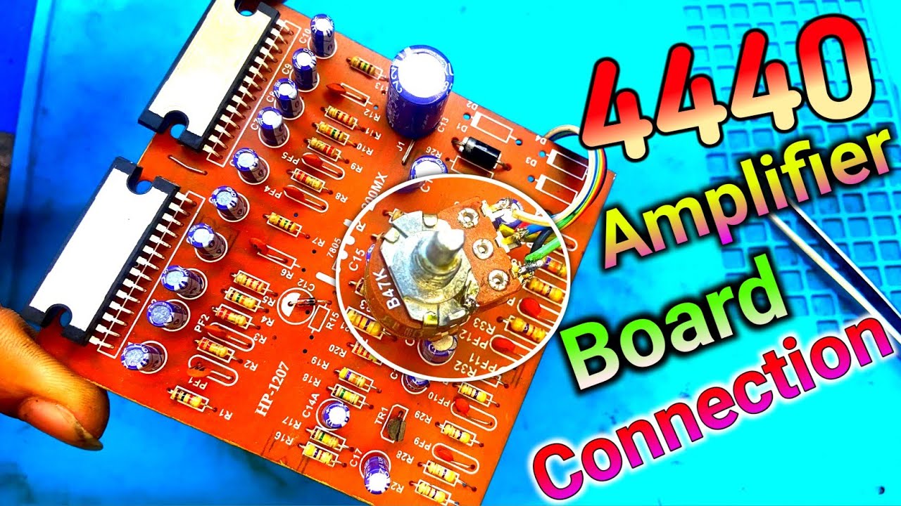 4440 Double Ic Amplifier Volume Connection||4440 एम्पलीफायर मैं वॉल्यूम ...