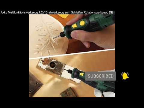 Akku Multifunktionswerkzeug,7.2V Drehwerkzeug zum Schleifen Rotationswerkzeug DE