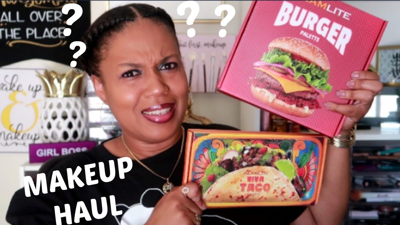MAKEUP HAUL/ GLAMLITE & COLOURPOP!!!! BURGERS/TACO'S & WATERMELON - YouTube