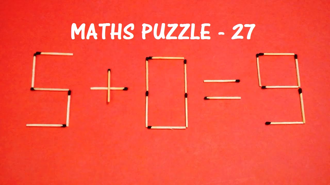 Interesting Matchstick Puzzle Maths Puzzle 27 YouTube interesting-matchstick-puzzle-maths-puzzle-27-youtube