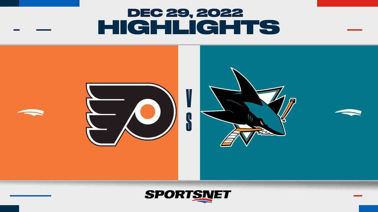 NHL Highlights | Flyers vs. Sharks - December 29, 2022 - YouTube