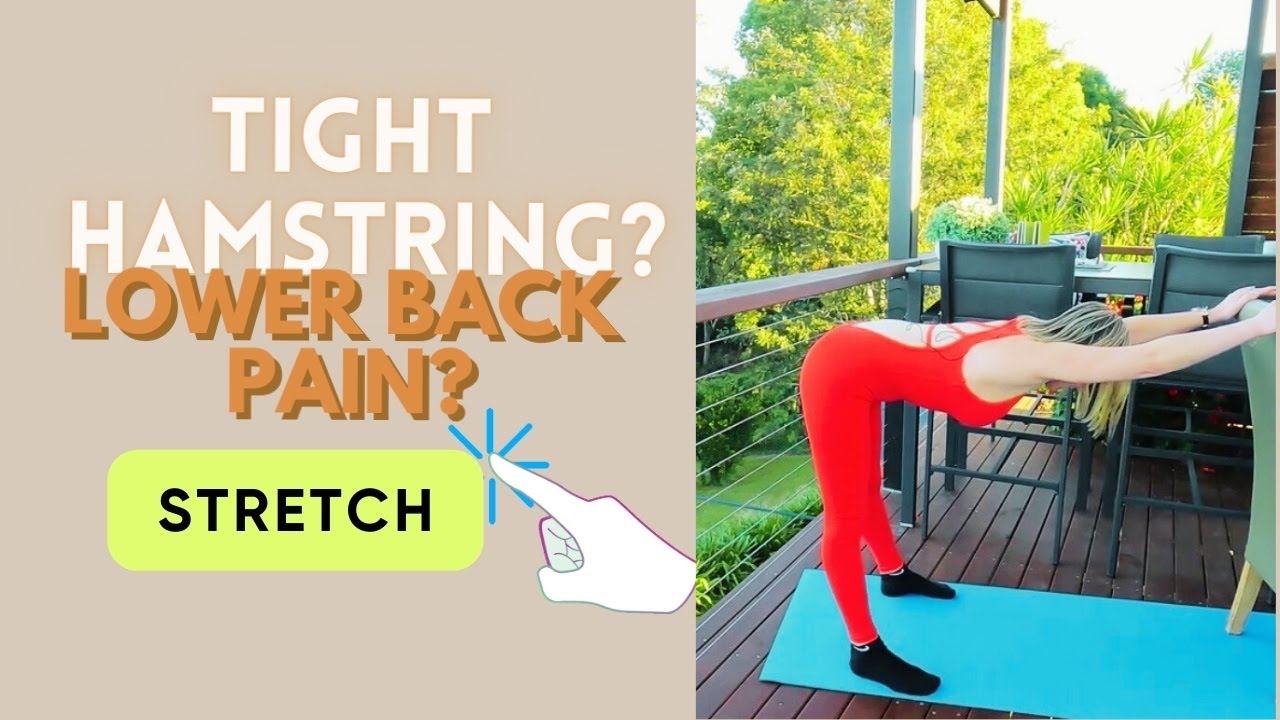 TRY stretches for tight hamstrings and lower back pain - YouTube