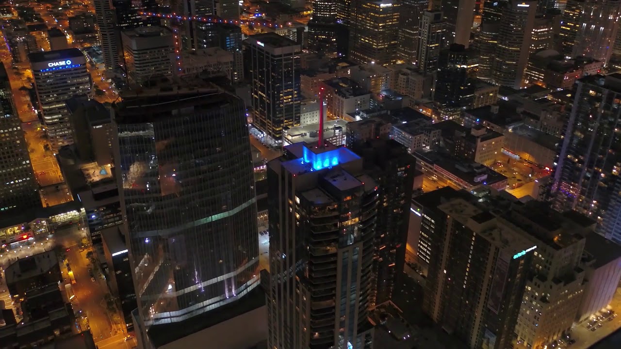 Denver Colorado 4K, Night View, 4K Video, Colorado 4K, Drone Footage ...