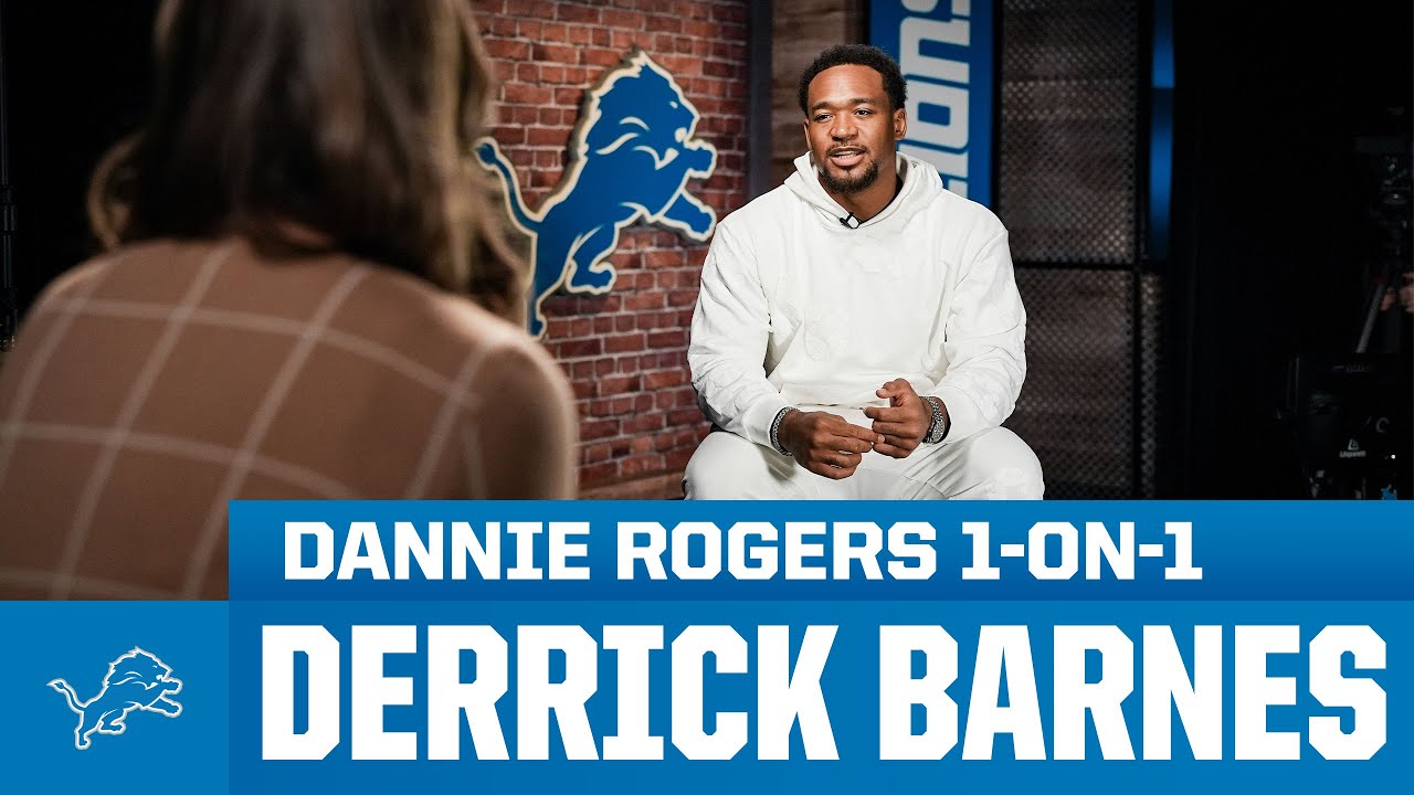 Derrick Barnes 1-on-1 with Dannie Rogers | Detroit Lions - YouTube