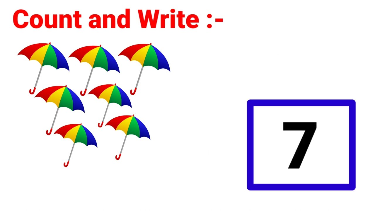 Count And Write The Numbers Maths For Kindergarten Count And Write Count And Write The Numbers Maths For Kindergarten Count And Write