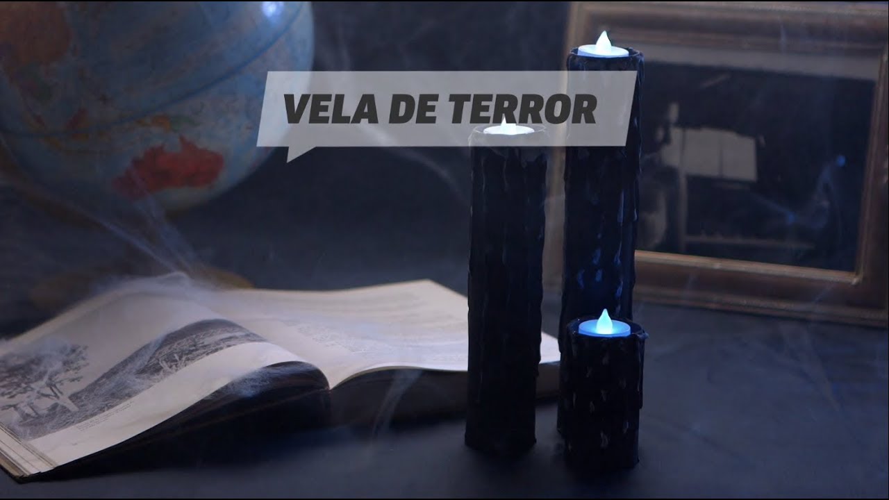 Vela de terror para Halloween - YouTube