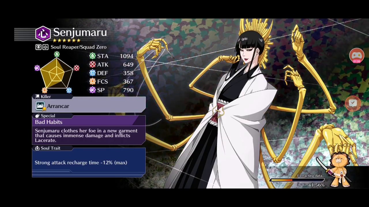 Bleach Brave Souls Senjumaru Shutara - YouTube