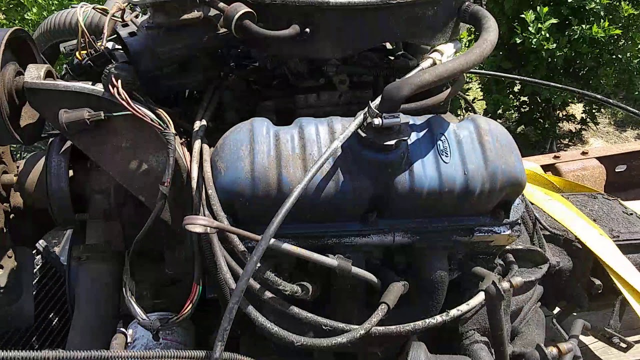 1982 ford f100 3.8l v6 232 engine - YouTube