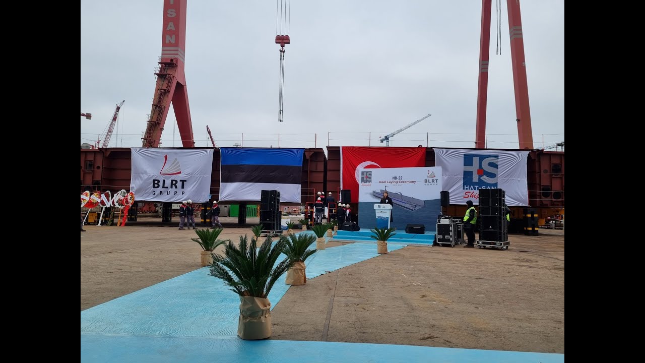 BLRT Grupp - Keel laying ceremony - YouTube
