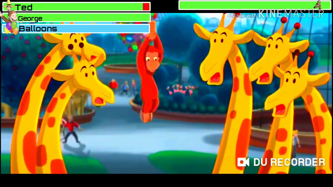 Curious George balloon chase with healthbars - YouTube