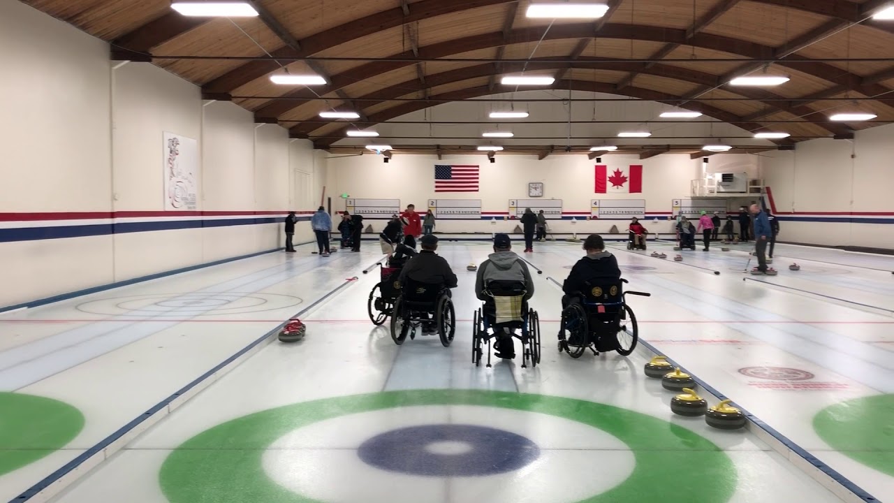 Veterans Adaptive Curling Clinic at Granite Curling Club 12/16/17 - YouTube
