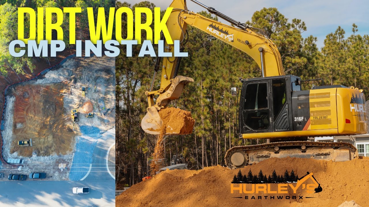 Summer Dirt Work - Contech CMP System Install - YouTube