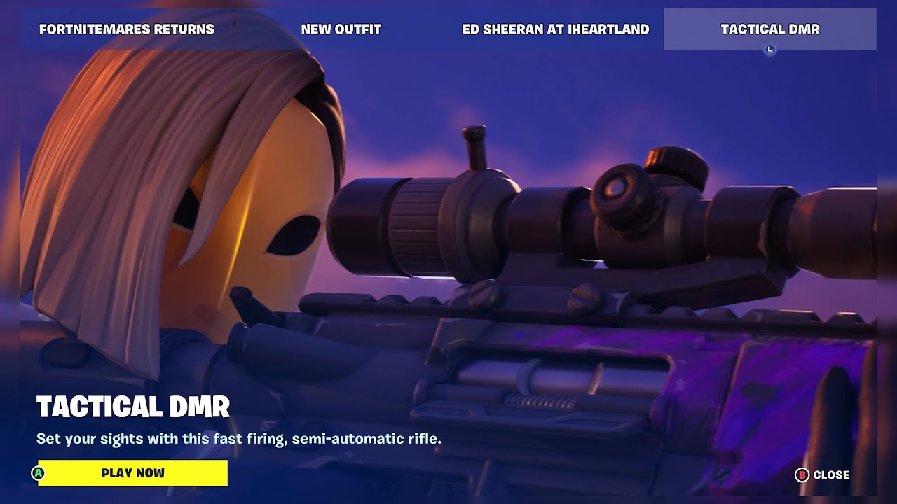 New Item - Tactical DMR - Fortnite - Chapter 4 - Season 4 - Last Resort ...