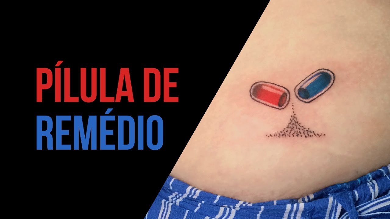 PÍLULA DE REMÉDIO | Medicine pill - Tattoo Time Lapse #31 - YouTube