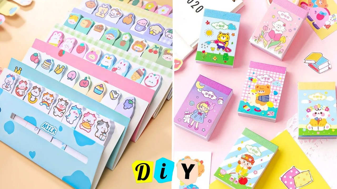 🌷How to make kawaii stationery at home / DIY stationery / Handmade ...
