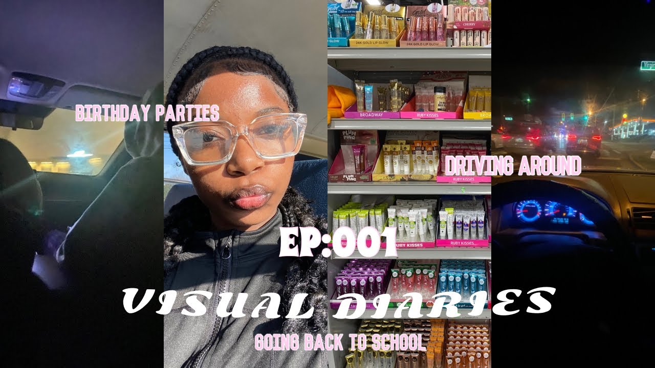VISUAL DIARIES 001: grwm + come with me back to school from winter break || birthday parties ...