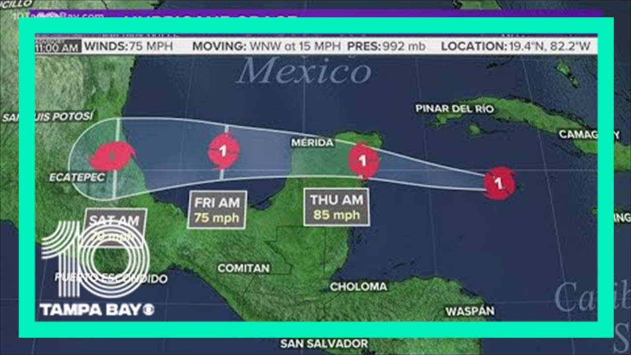 Hurricane Grace: 2nd hurricane of 2021 tropics season - YouTube