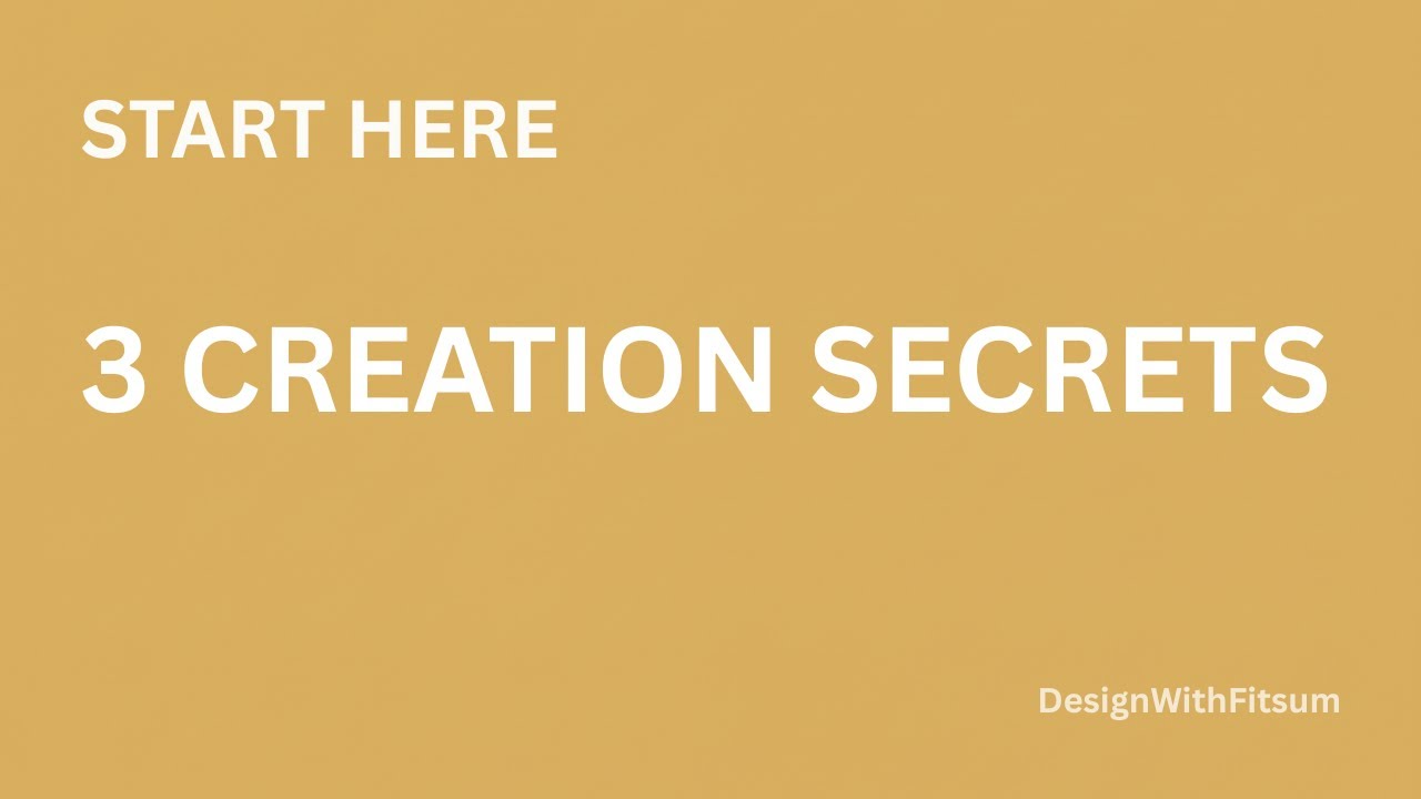3 Digital Creation Secrets Every Beginner Must Know - YouTube