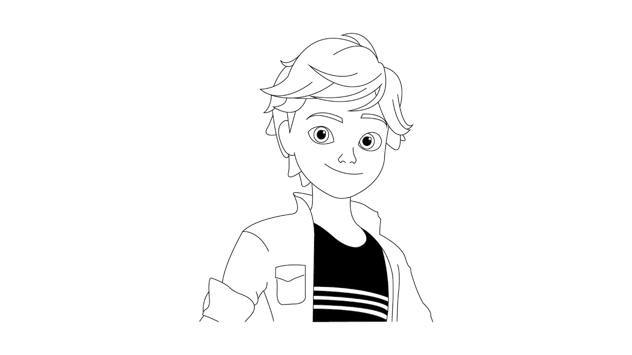 COMO DIBUJAR A ADRIEN AGRESTE - MIRACULOUS LAS AVENTURAS DE LADYBUG ...