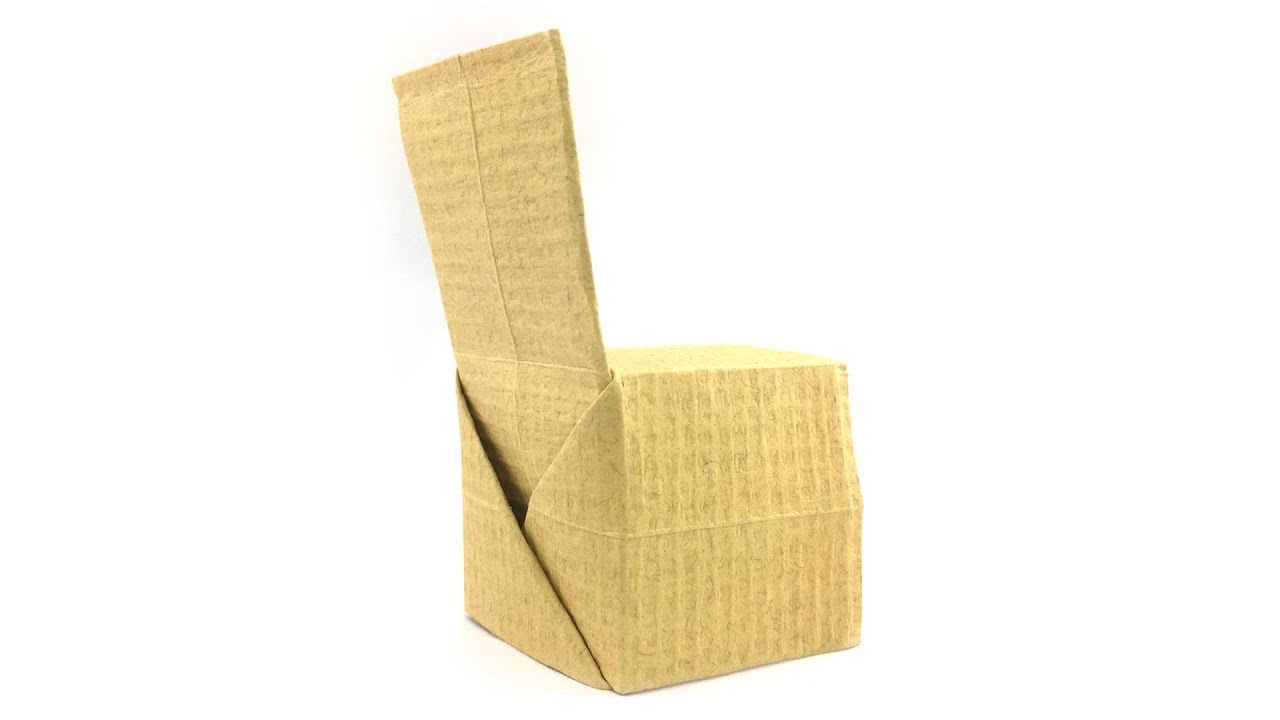 Simple Regular Origami Chair Tutorial (Hyo Ahn) - YouTube