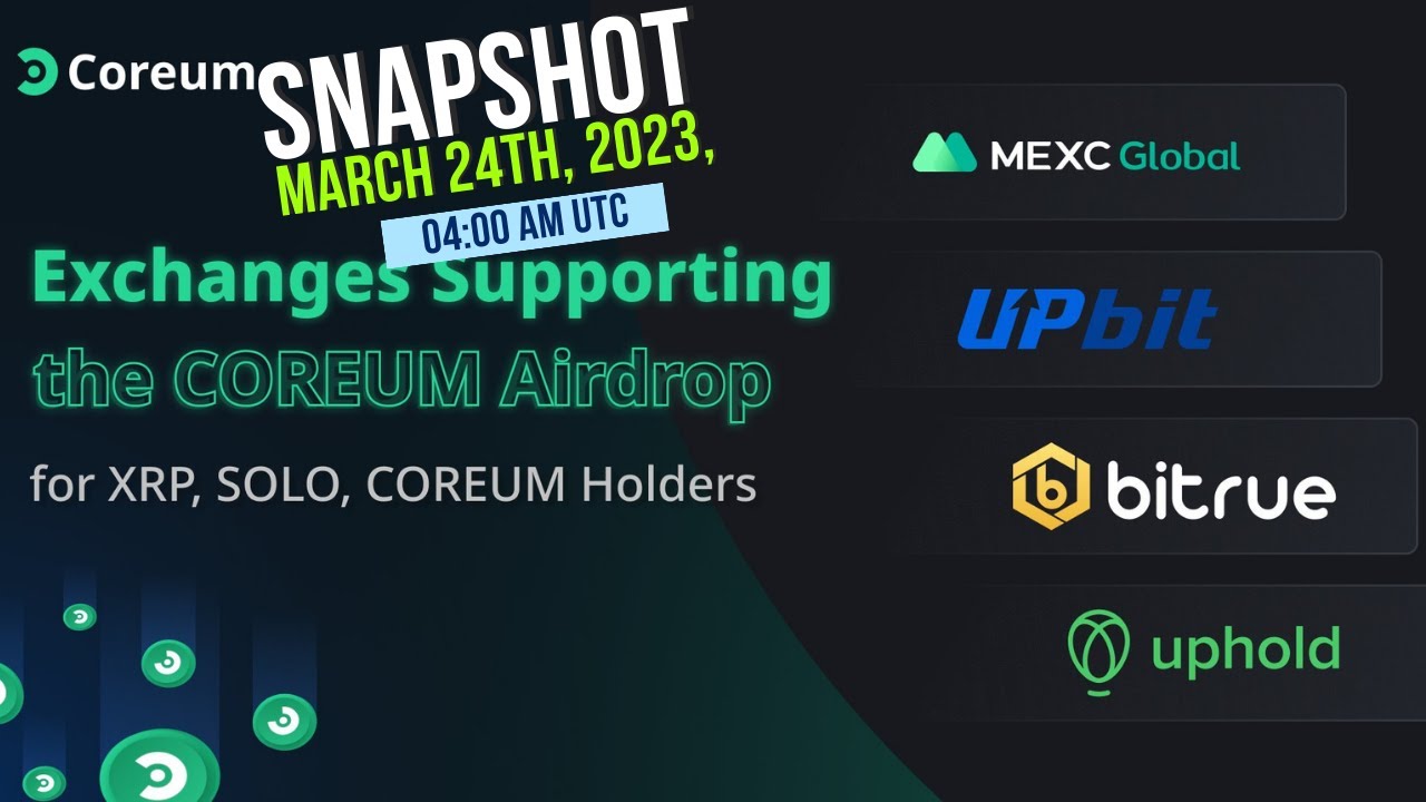 Coreum Mainnet launch and Airdrop for $Core $XRP and $Solo Token ...