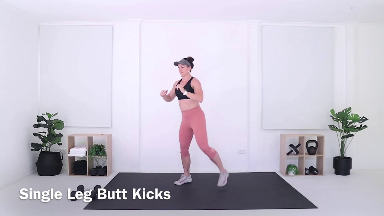 Single Leg Butt Kicks - YouTube
