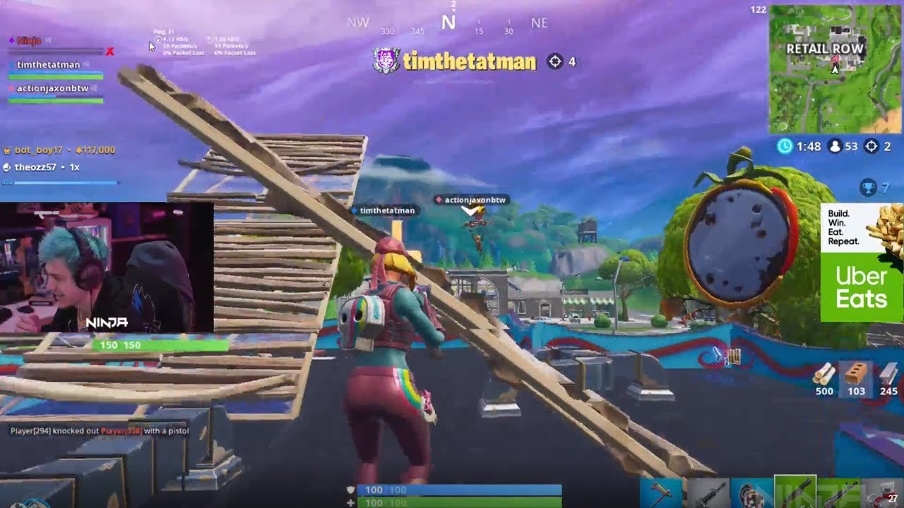 Ninja raging at his teammates after dying - Most watched Fortnite Clips ...