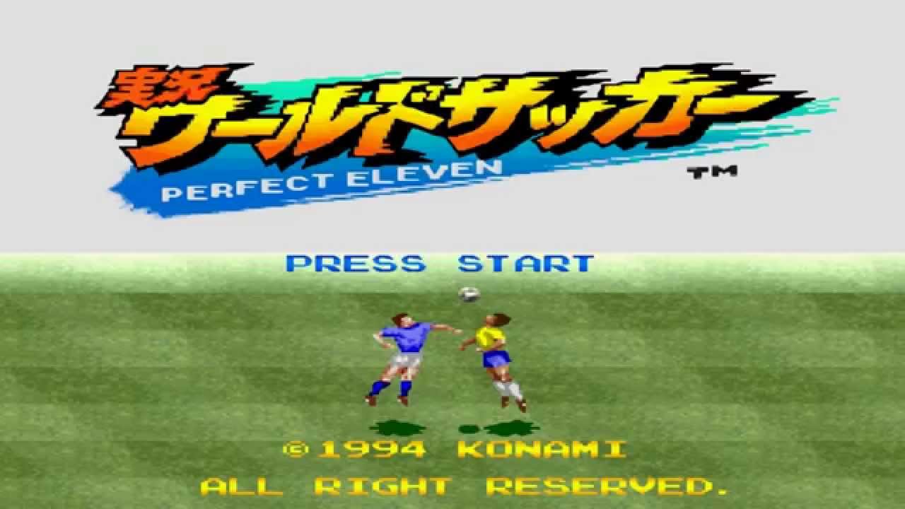 Jikkyou World Soccer Perfect Eleven Opening SNES Intro 720p [HD] - YouTube