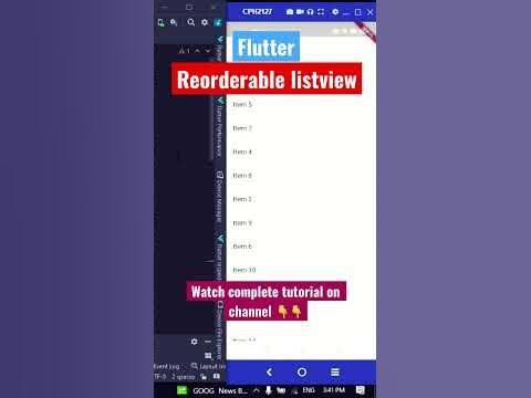 Mastering Flutter: Reorderable ListView in Seconds! 🔄🚀 - YouTube