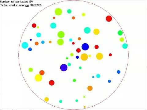 Elastic collisions made using Raylib in Rust. - YouTube