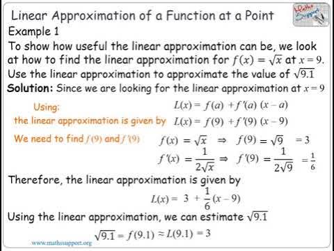Linear approximations - YouTube