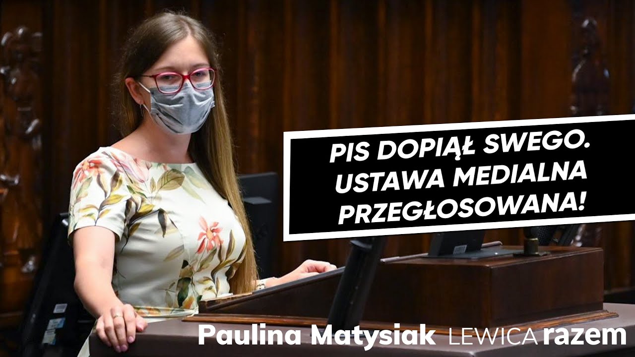Posłanka Matysiak: NIE dla #lexTVN - YouTube