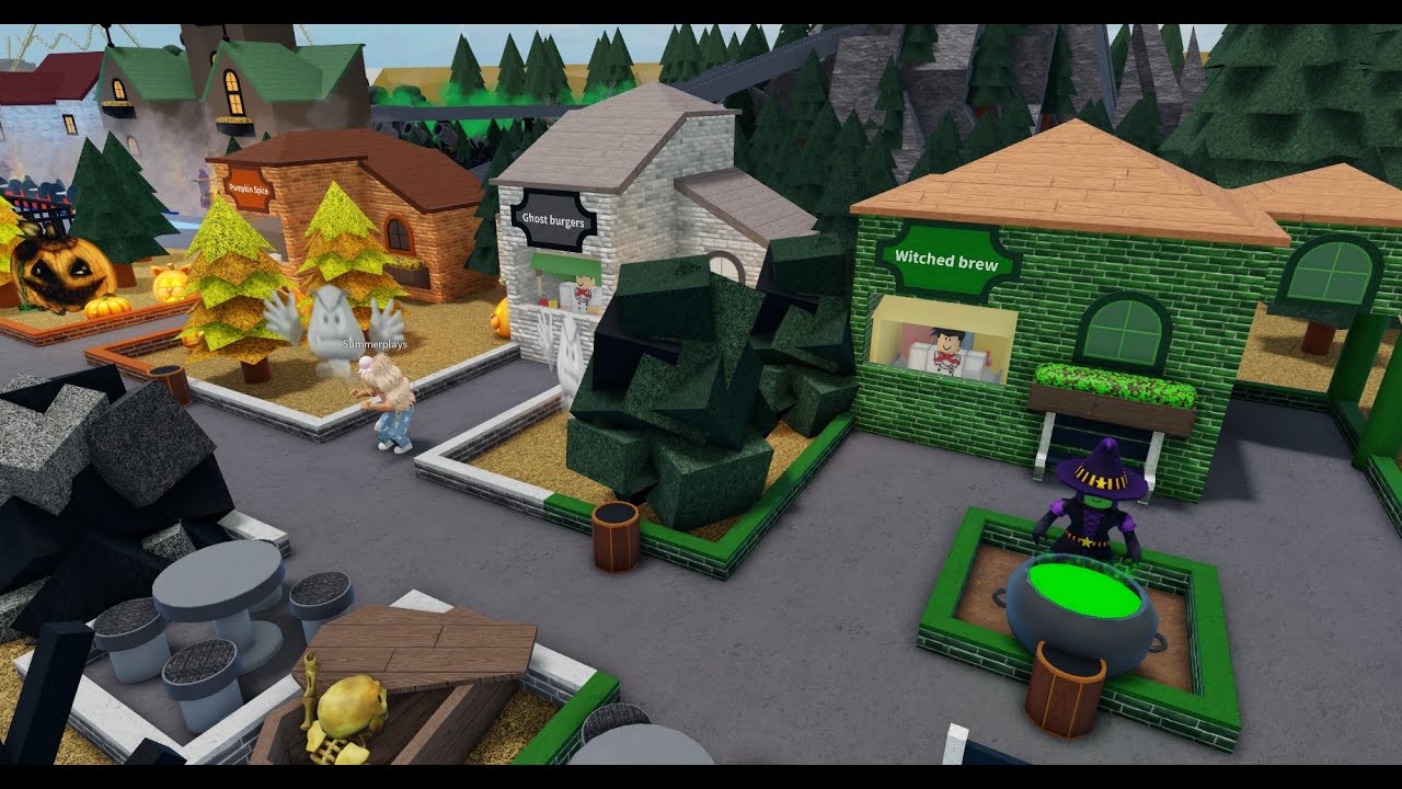 Building A Small Food Court With My Friend | Theme Park Tycoon 2 | Tpt2 ...