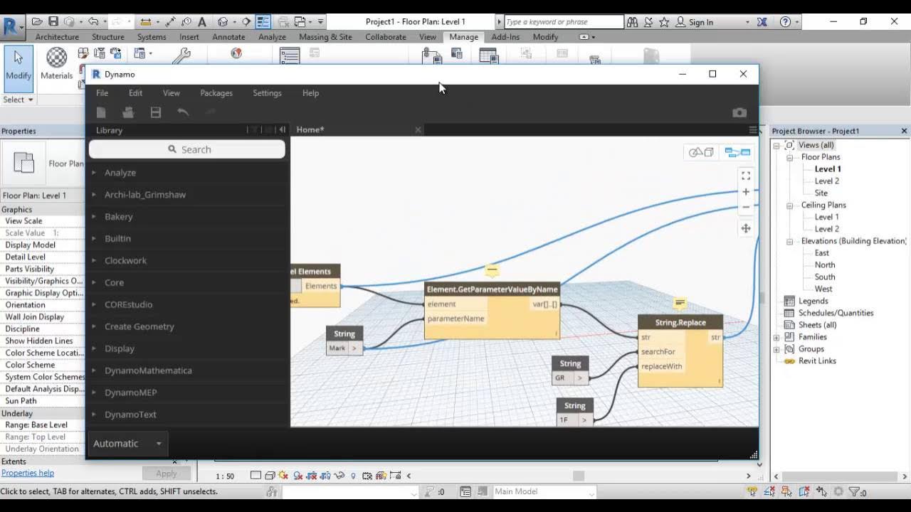 Revit 2017 with Dynamo_Replace Instance Parameter Values - YouTube