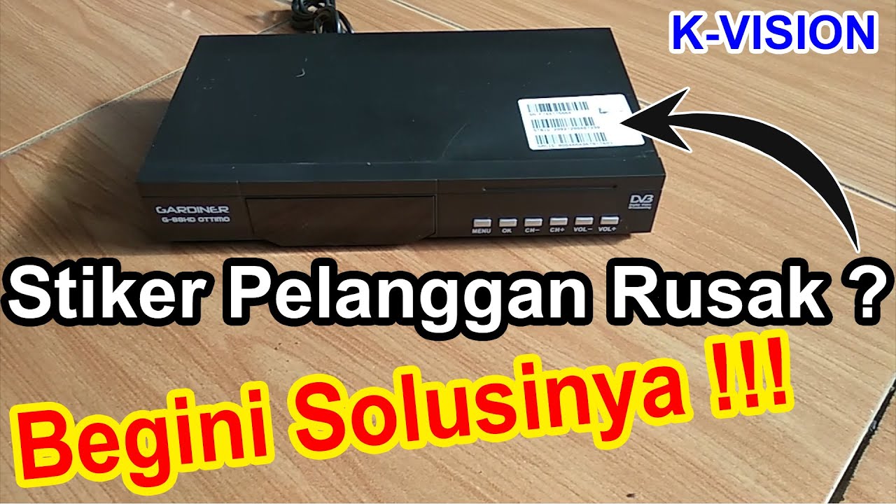 Cara Cek No Pelanggan K-VISION Gardiner Optus LGSat Tanpa Stiker - YouTube