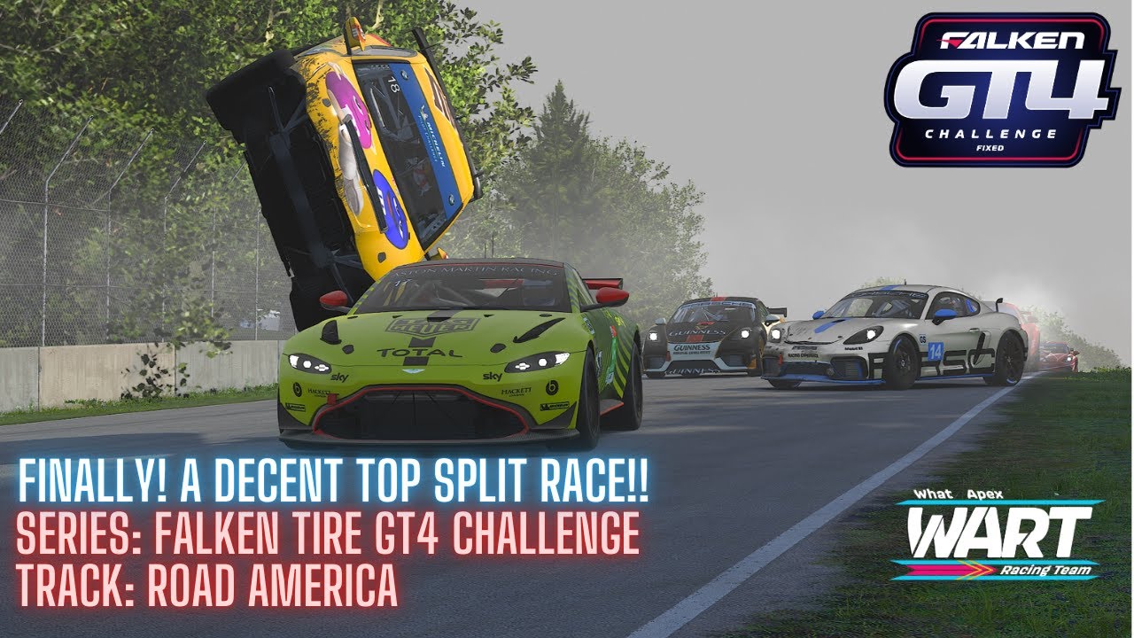 I finally had a decent Top Split race in the Falken Tire GT4 Challenge ...
