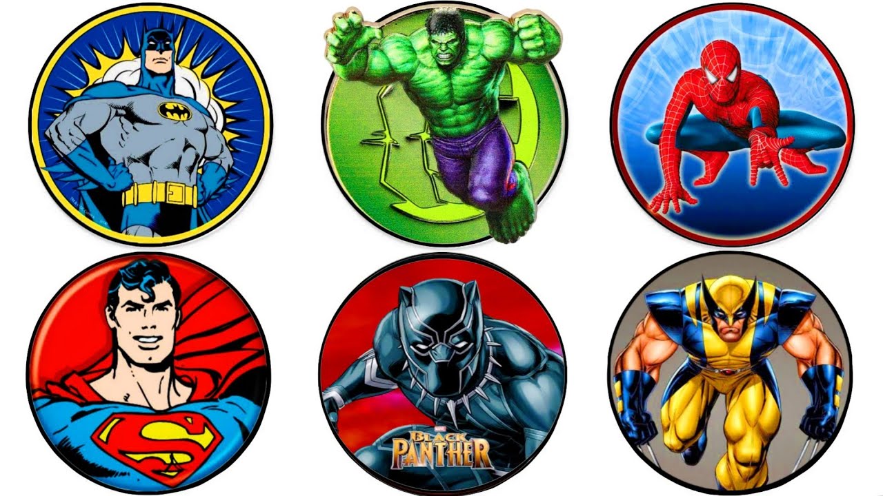 Spin Wheel Superhero Avengers Team Spiderman Vs Hulk, Superman Vs ...