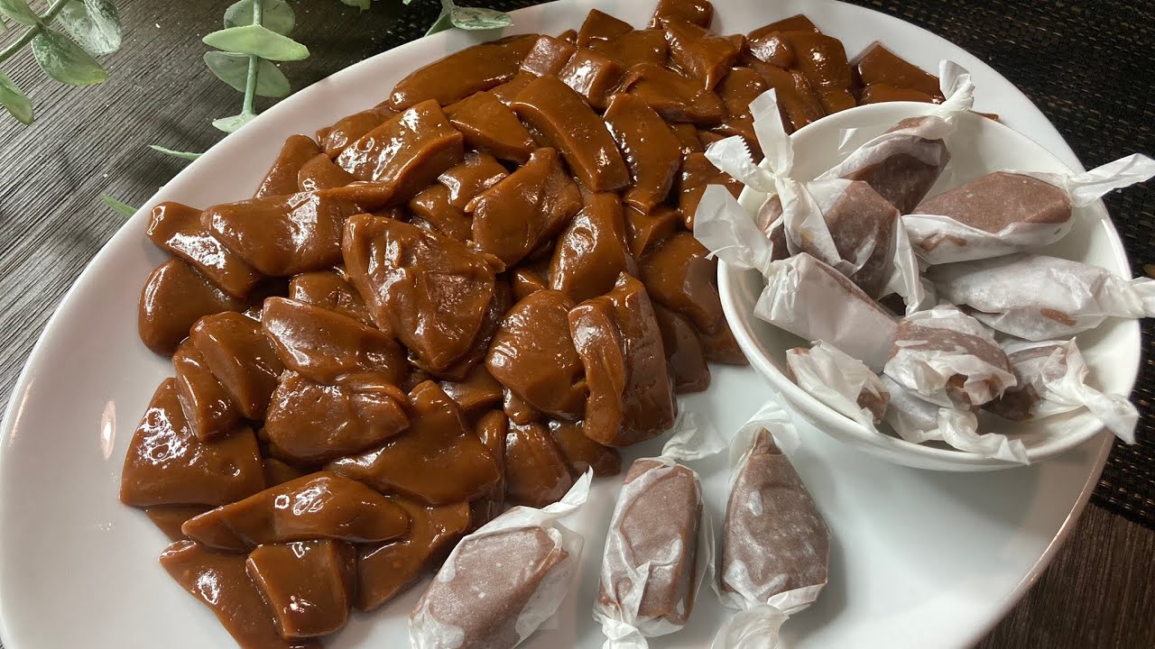 How To Make Sweet Coconut Candy || Kube Toffee With Just few ...