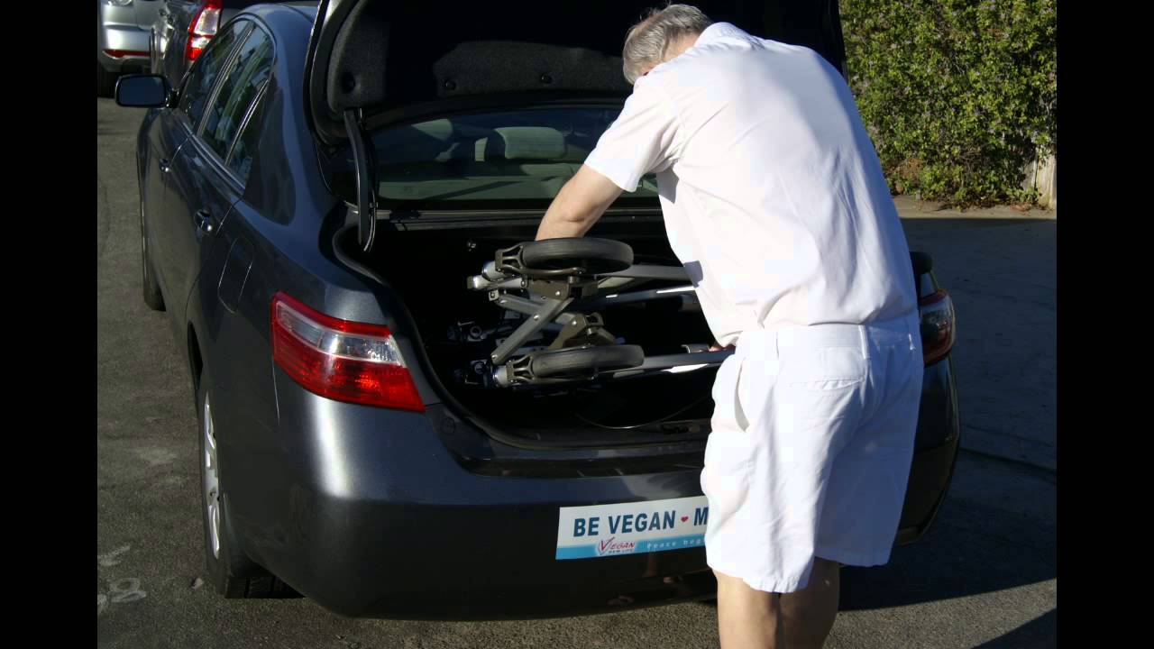 The LifeWalker™ upright walker folding - YouTube