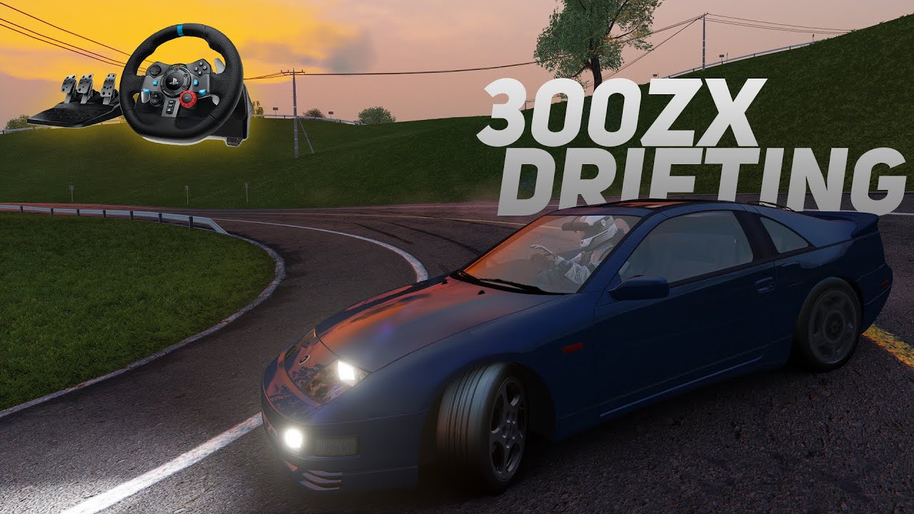 NISSAN 300ZX DRIFTING ON PROJECT TOUGE (Steering Wheel and Shifter ...