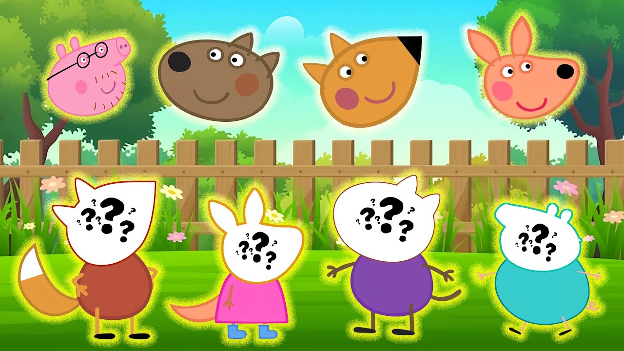 Peppa Pig Trending Challenge – Connect the Faces to Complete Daddy Pig ...